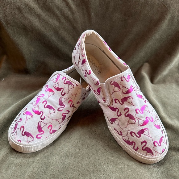 Bucket Feet | Shoes | Bucketfeet Flamingo Slip Ins 75 | Poshmark